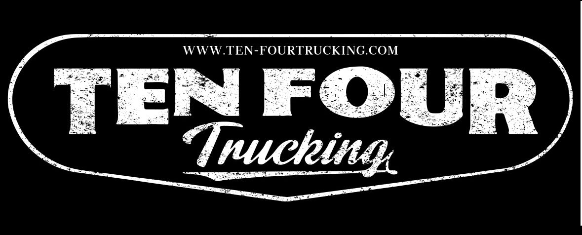 Ten Four Logo Sticker in Black – ten-fourtrucking